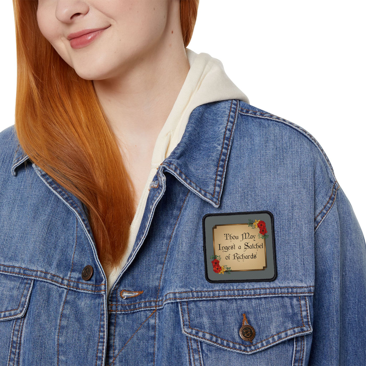 Vintage Iron-On Patch - 'Thou May Ingest a Satchel of Richards' - Bohe ...