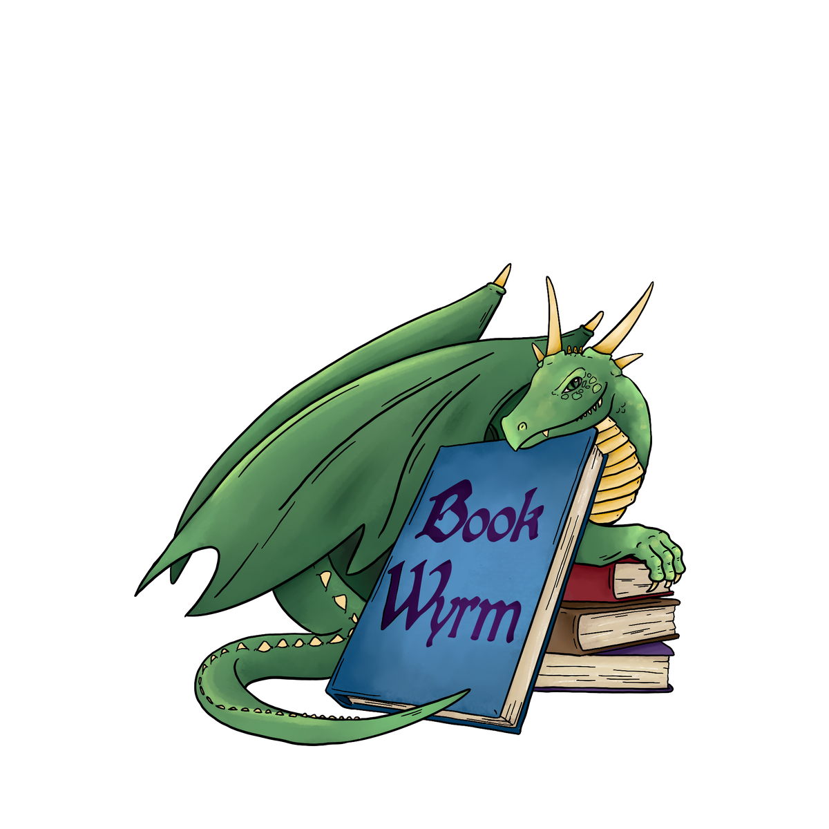 Book Wyrm Sticker – Sunfeather Studio