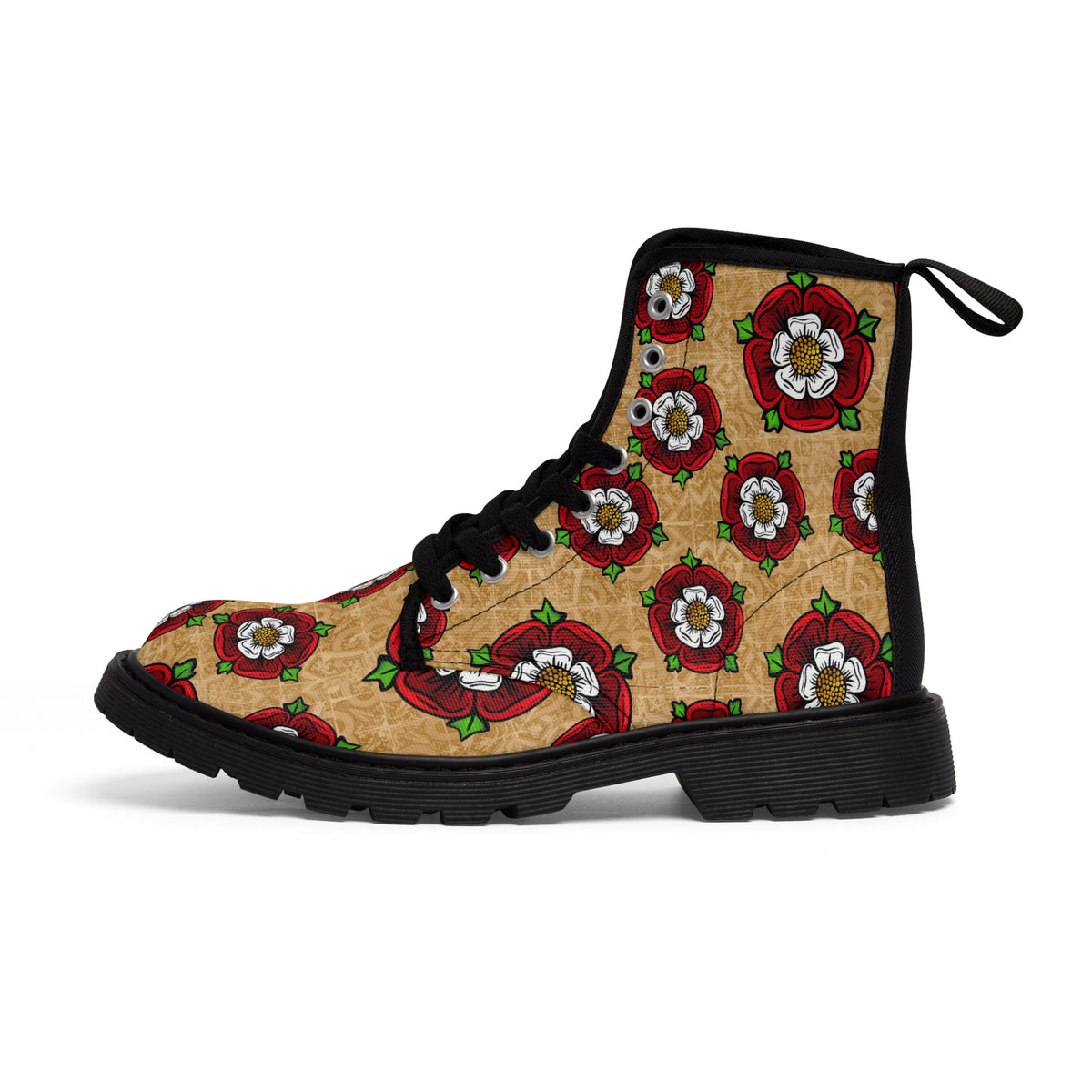 Tudor Rose - Women's Canvas Boots – Sunfeather Studio