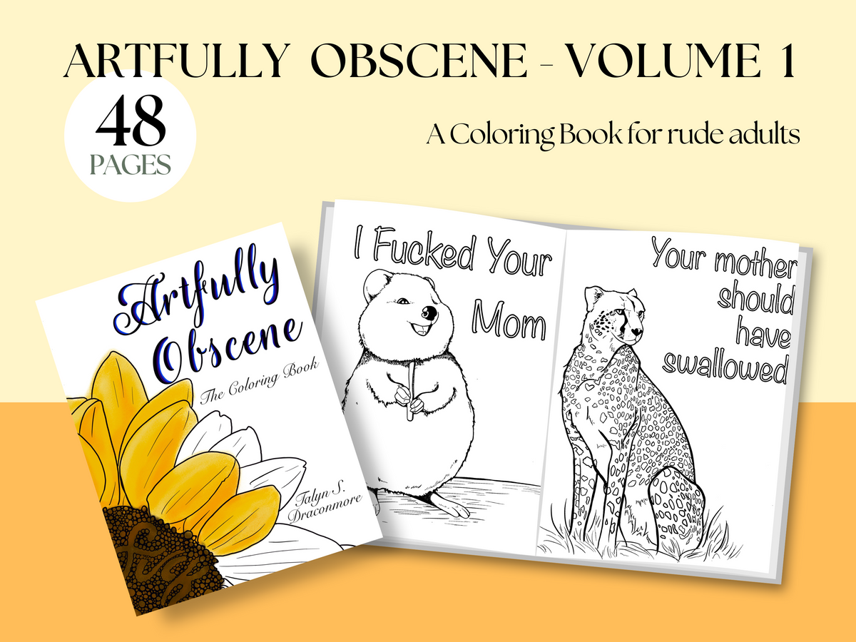 Artfully Obscene Coloring Book – Sunfeather Studio